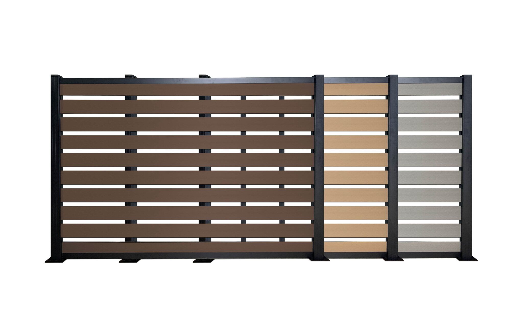 RUCCA Fence Composite Wood Garden Wpc Fence Panels Low Maintenance Full ...